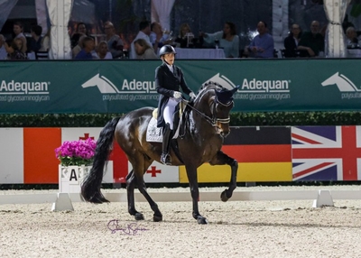 Anna-Christina Abbelen on Sam Donnerhall won the 4* Grand Prix ...