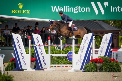Ben Maher won again, riding Ginger-Blue in the WEF Challenge Cup to ...