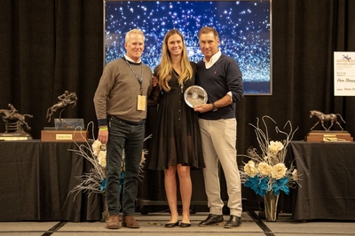 Caroline Martin receive the Connaught Grant