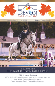 Devon Fall Classic, Sept. 15 - 18, Prize List now available