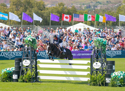 Kerry Potter won the $77,300 CSI2* San Juan Capistrano Grand Prix